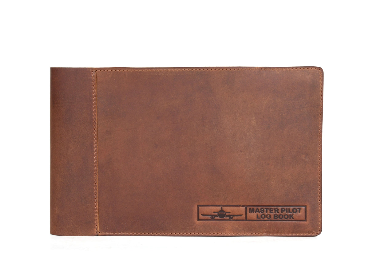 Genuine Leather Master Pilot Logbook – Manna