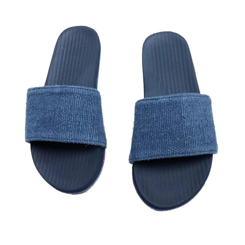 Pable Strap Slides - Indigo – Manna