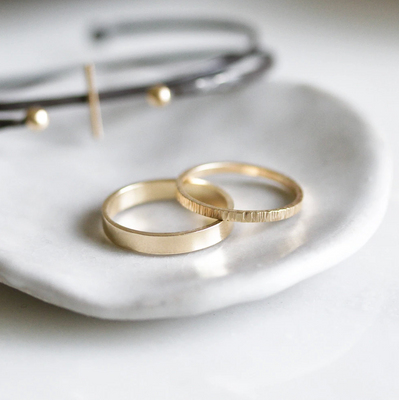 Gold Mesa Band (3mm) – Manna